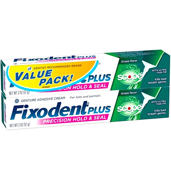 Fixodent | Other | Fixodent Plus Scope Precision Hold Seal Denture ...